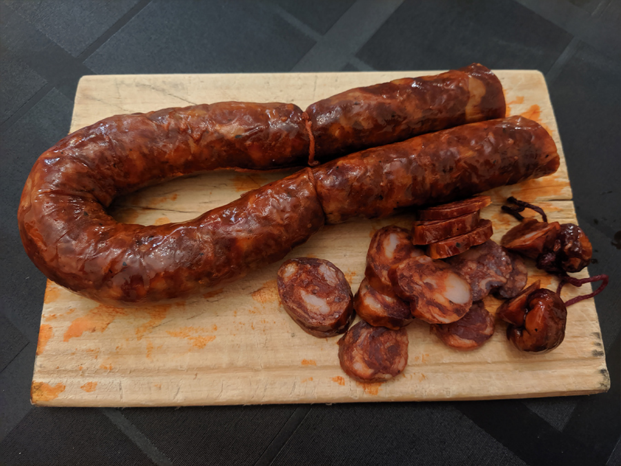 Productos de Burgos - Chorizo curado extra artesano Rioseras